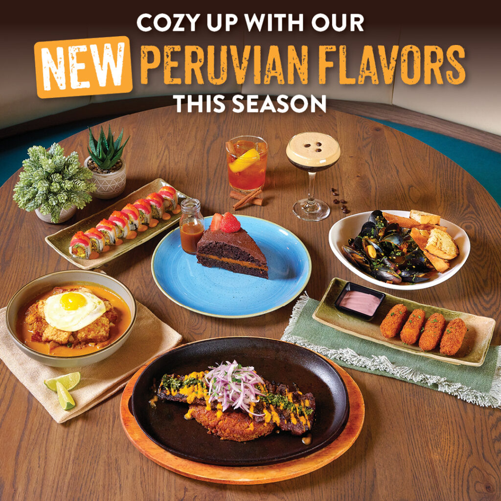 COZY UP WITH OUR NEW PERUVIAN FLAVORS!